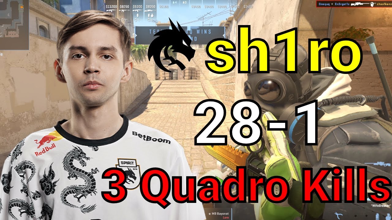 CS2 Spirit sh1ro Mirage POV FACEIT (28-1) | 2024/07/08 #cs2 #csgo - YouTube