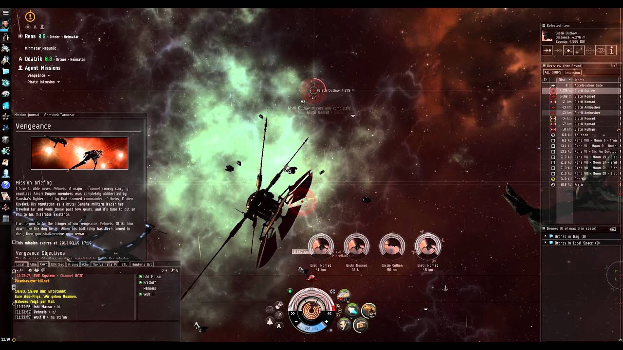 EvE Online Missions: Minmatar - Brutor Tribe - Level 1: Pirate ...