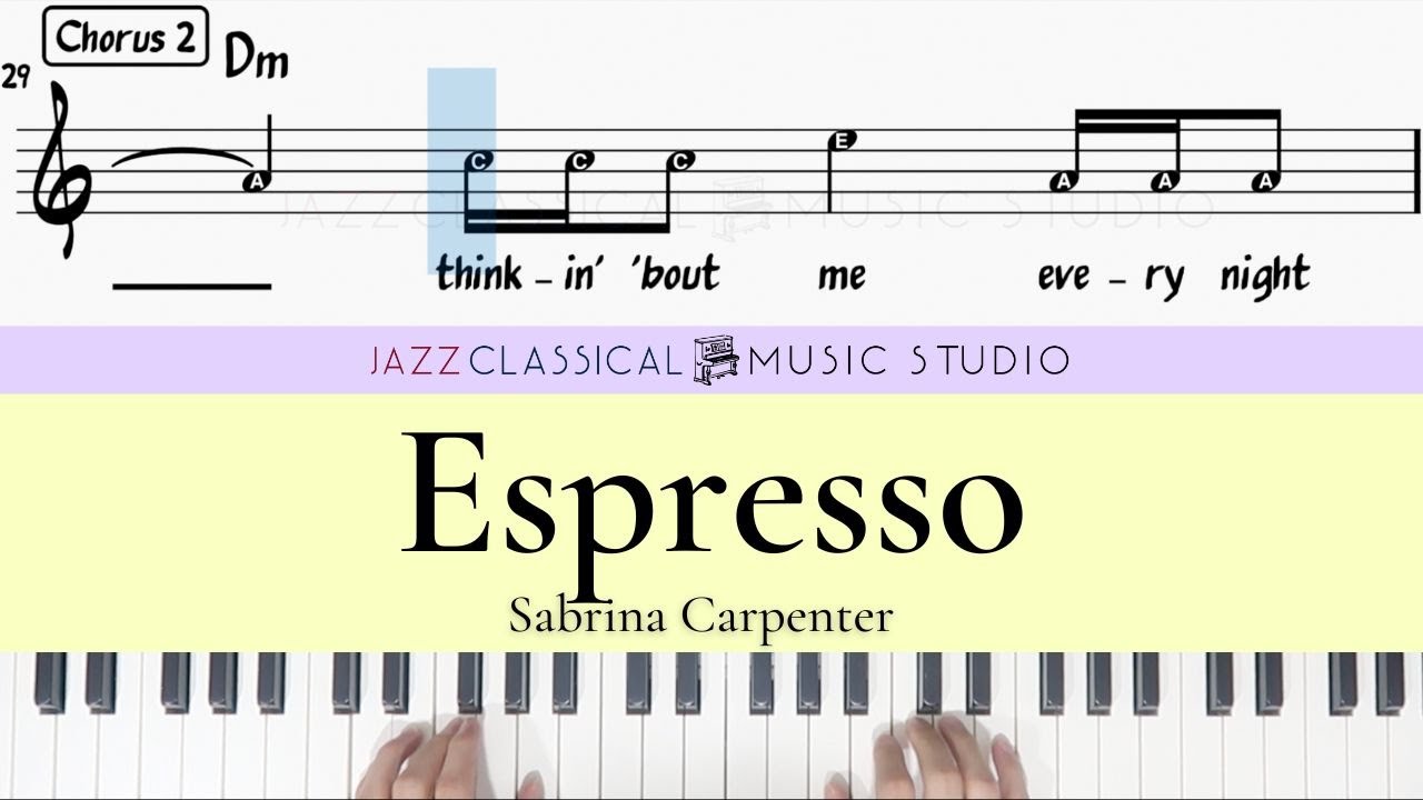 Sabrina Carpenter - Espresso | Course Preview | Piano Tutorial (EASY ...
