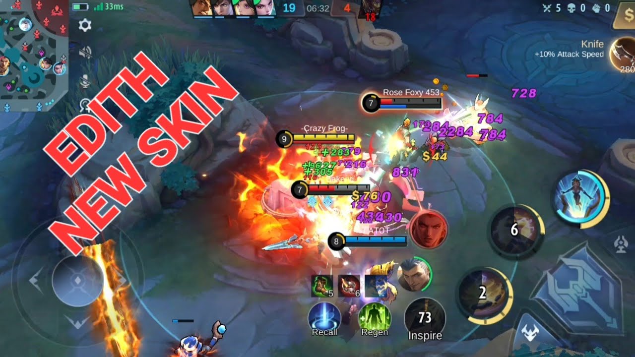 Mlbb Edith New Skin | Gameplay | Mobile Legends - YouTube