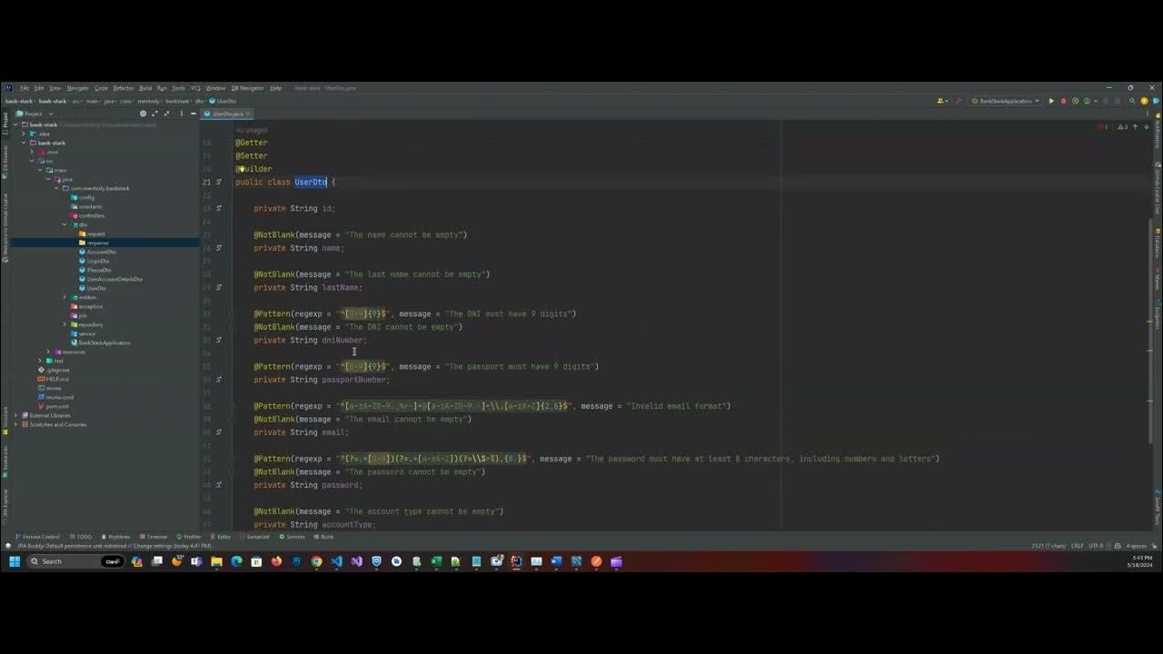 FULL STACK BANK APPLICATION SPRING BOOT 3 ANGULAR 18 DOCKER MYSQL PART.4 - YouTube
