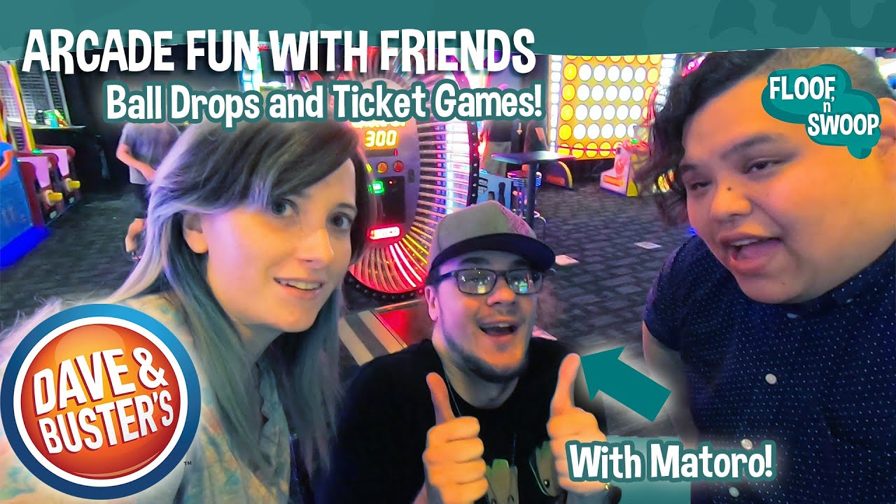 Playing a lot of Ball Drop Arcade Games at Dave and Buster's in Austin ...