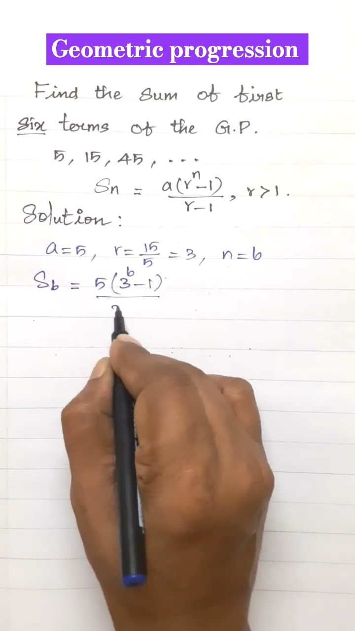 How to find the first terms of the GP. #easy #maths #tutorial - YouTube