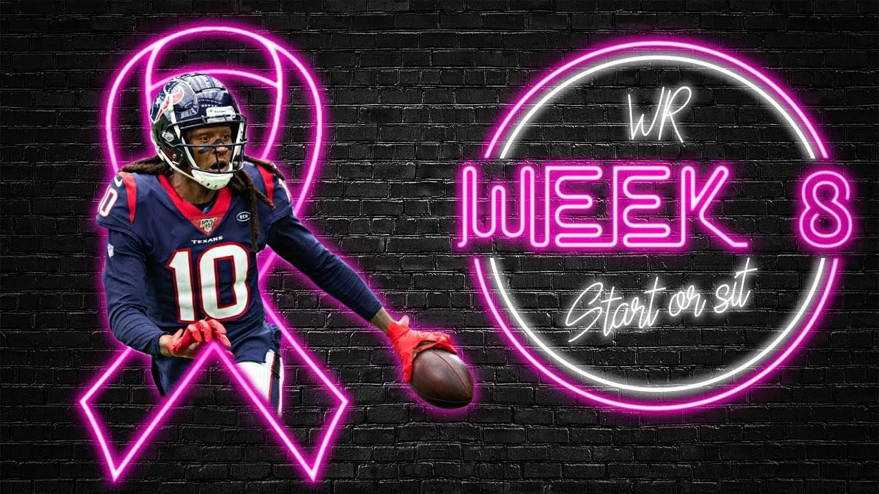 2019 Fantasy Football - Week 8 Wide Receiver Start or Sit - YouTube