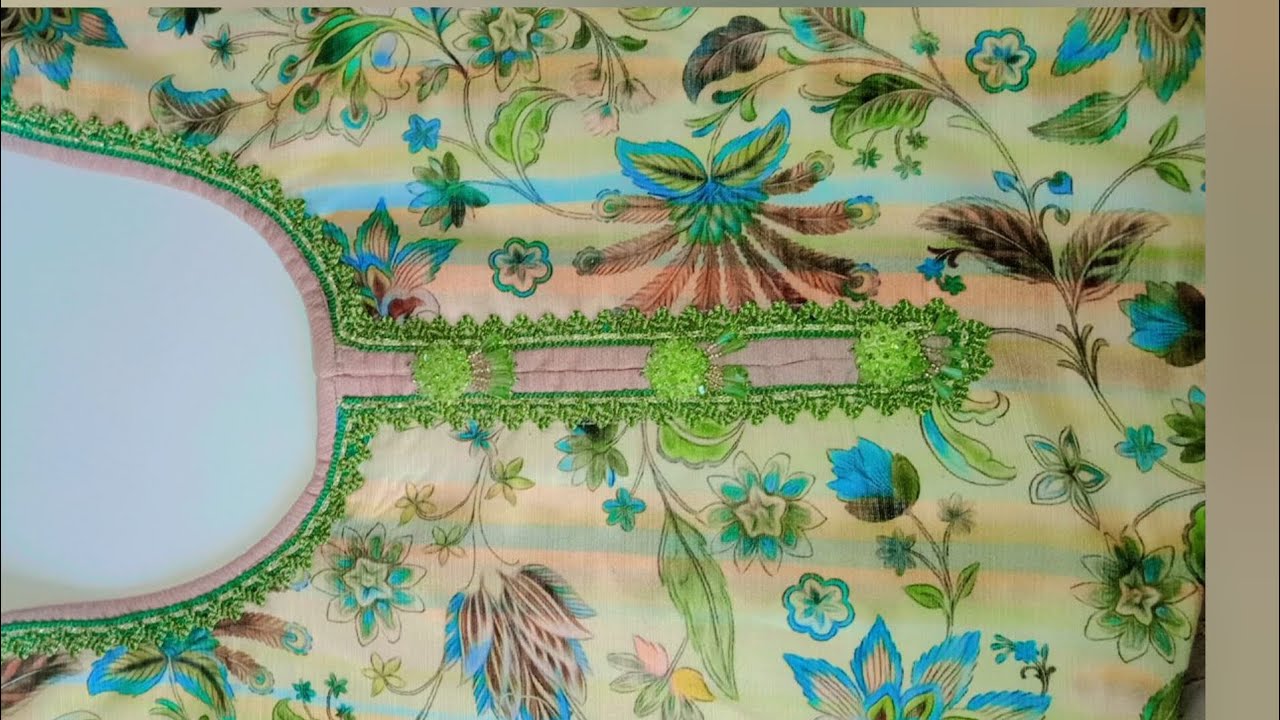 Round Neck Design||slit Neckline With Boot piping Easy cutting And ...