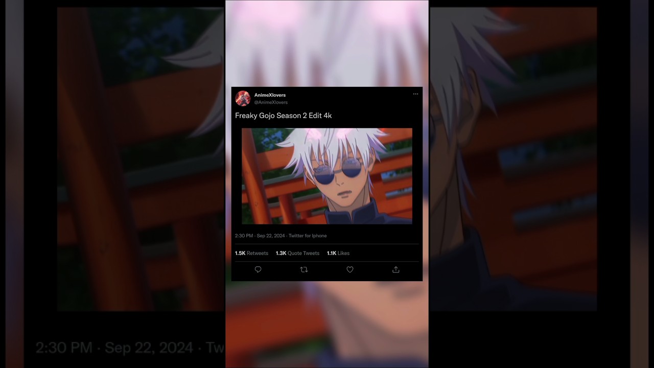 Freaky Gojo Ultimate Season 2 Edit 4k AnimeXlovers 2024 - YouTube