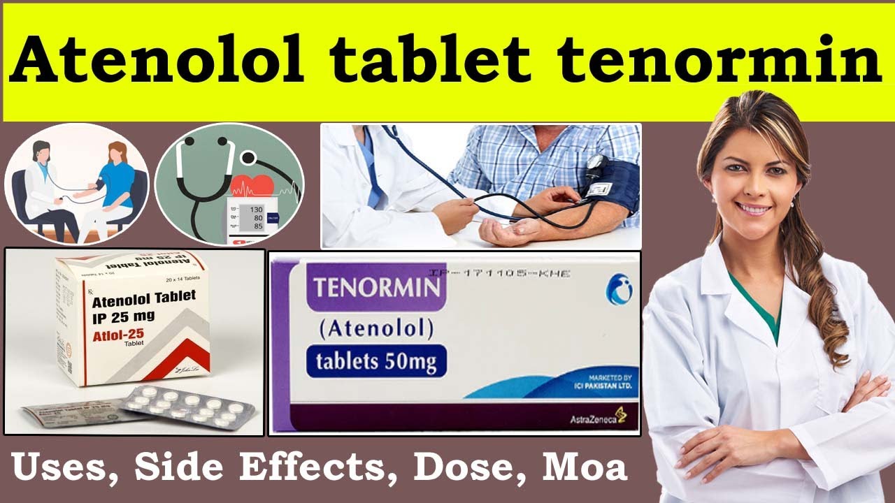 Atenolol tablet 25 mg, 50 mg, 100 mg | tenormin tablet uses in Hindi ...
