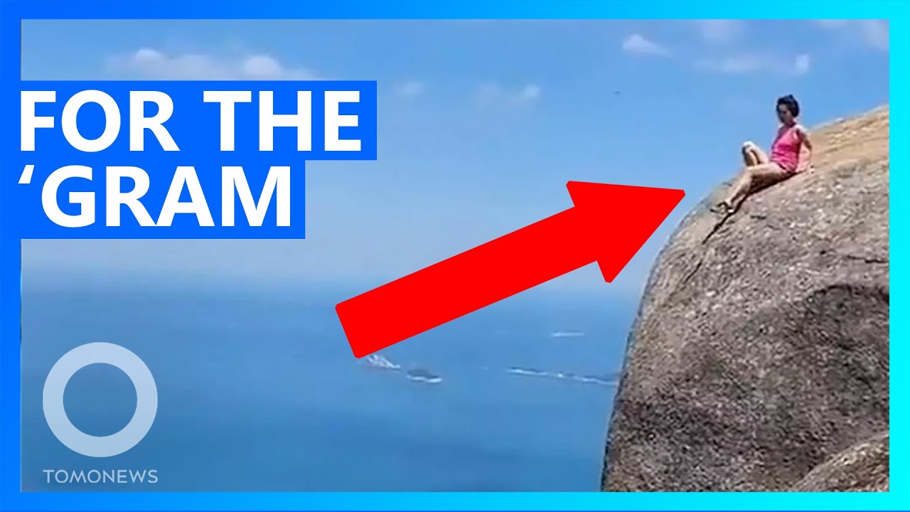 Tourist takes death-defying shot on Brazilian cliff edge - TomoNews ...