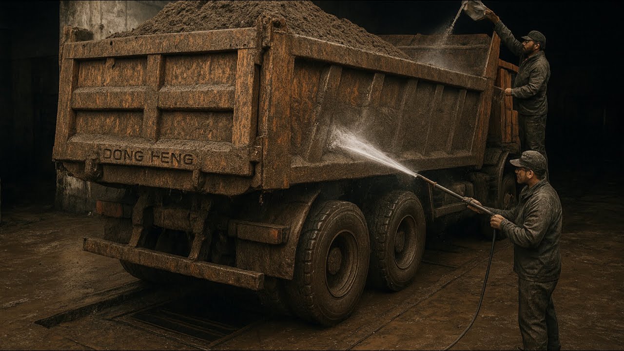 Epic Muddy Mercedes Benz Truck Cleaning with High Pressure Washer ...
