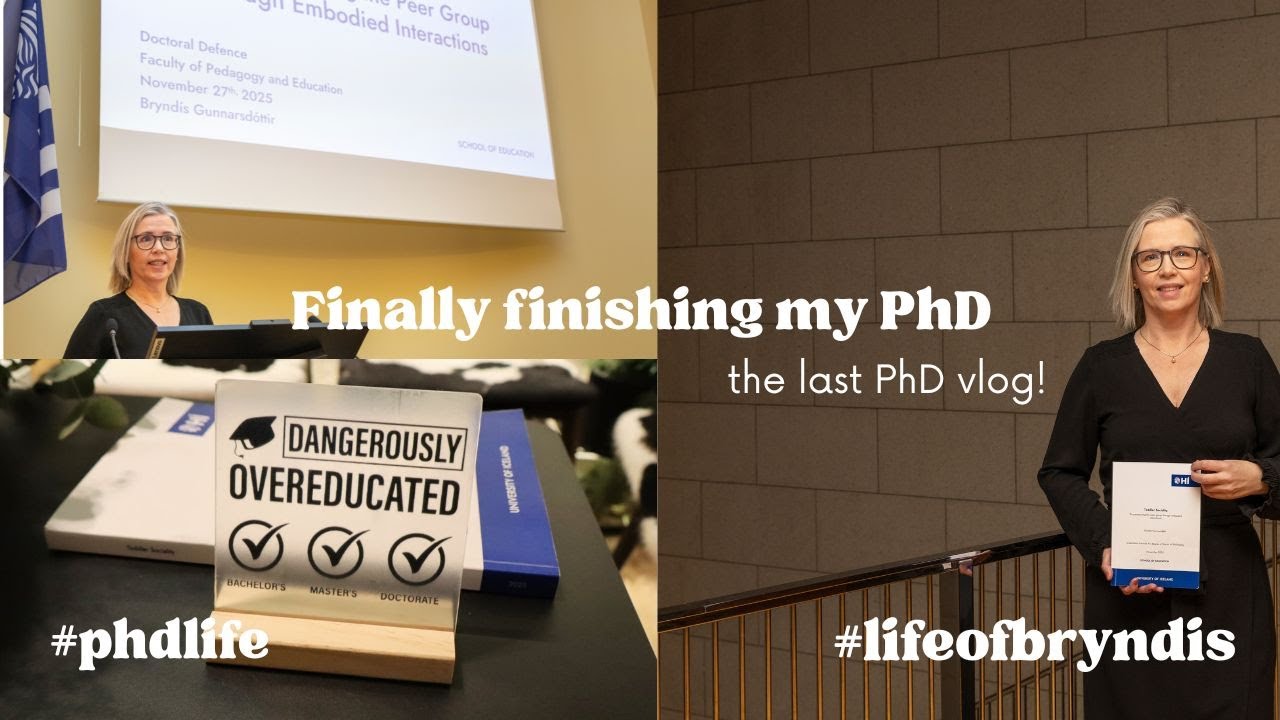Finally finishing my PhD - The last PhD vlog! - YouTube