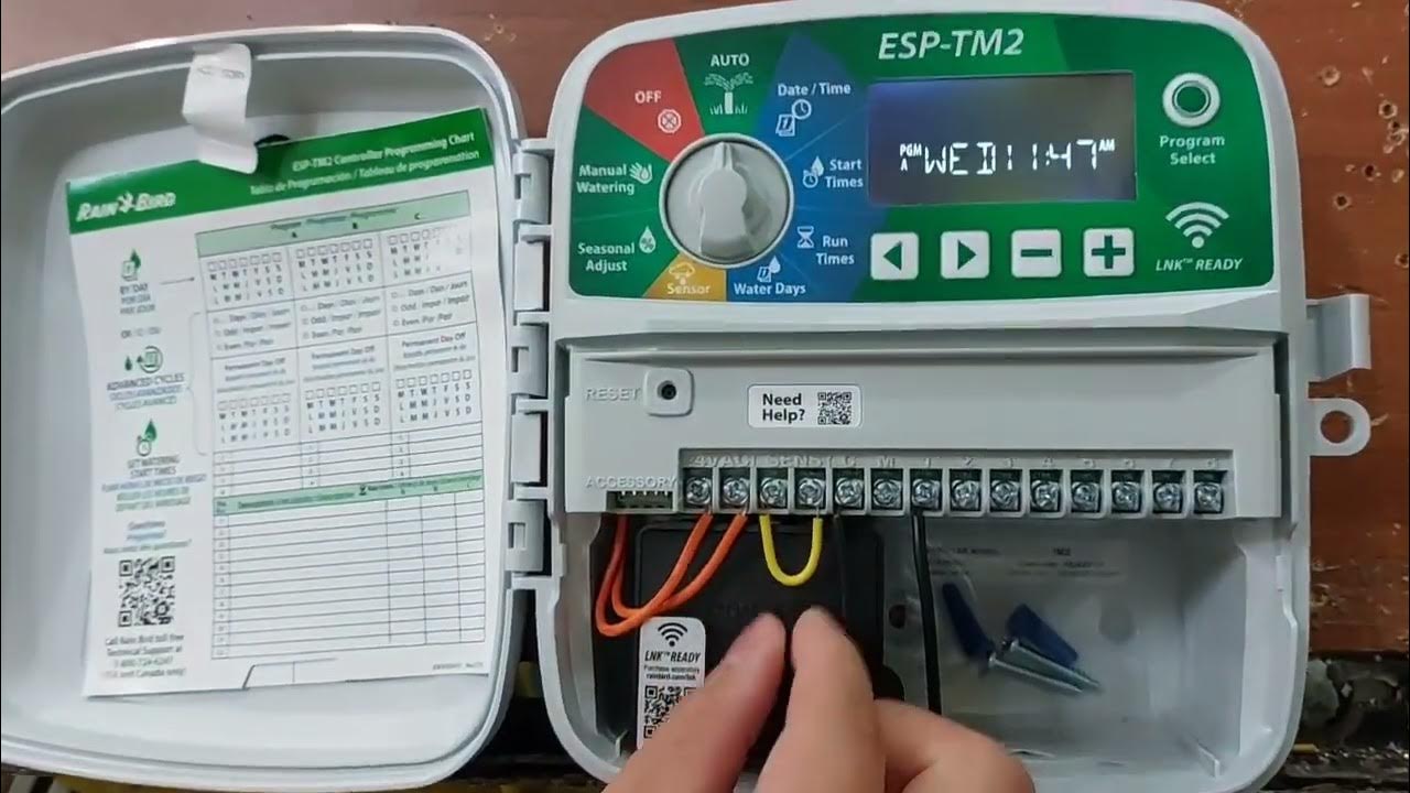 RAIN BIRD TM2線路配置 - YouTube