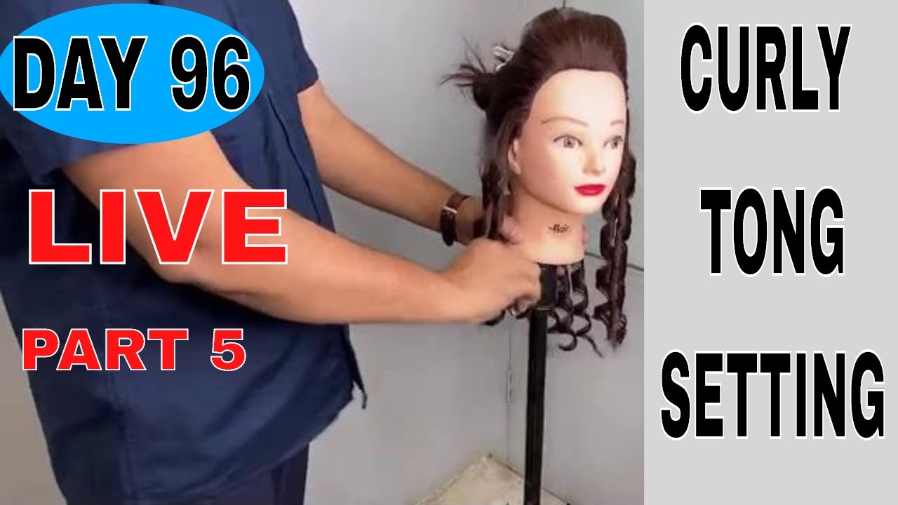 HOW TO DO CURLY TONG SETTING PART 5 DAY 96 LIVE - YouTube