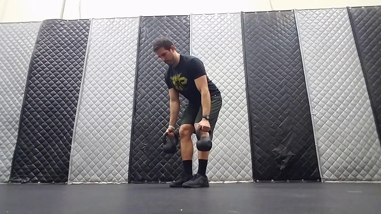 Bent over double kb row - YouTube