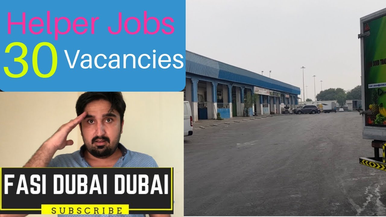 Good News | Job Vacancies in Abu Dhabi UAE | Helper Jobs 🇦🇪 - YouTube