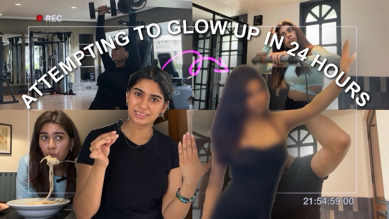 ATTEMPTING TO GLOW UP IN 24 HOURS??? | PAKHI A SINHA - YouTube