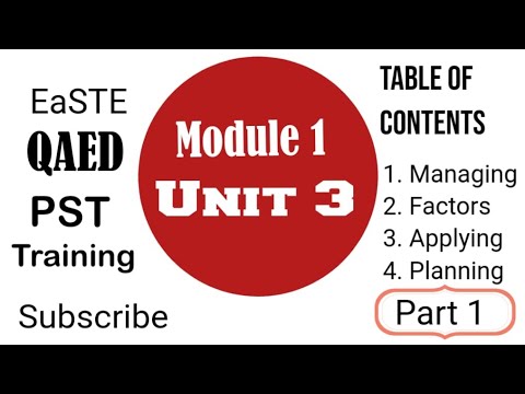 Easte training module 1 unit 3 complete solutions pst teachers easte training by qaed app - YouTube
