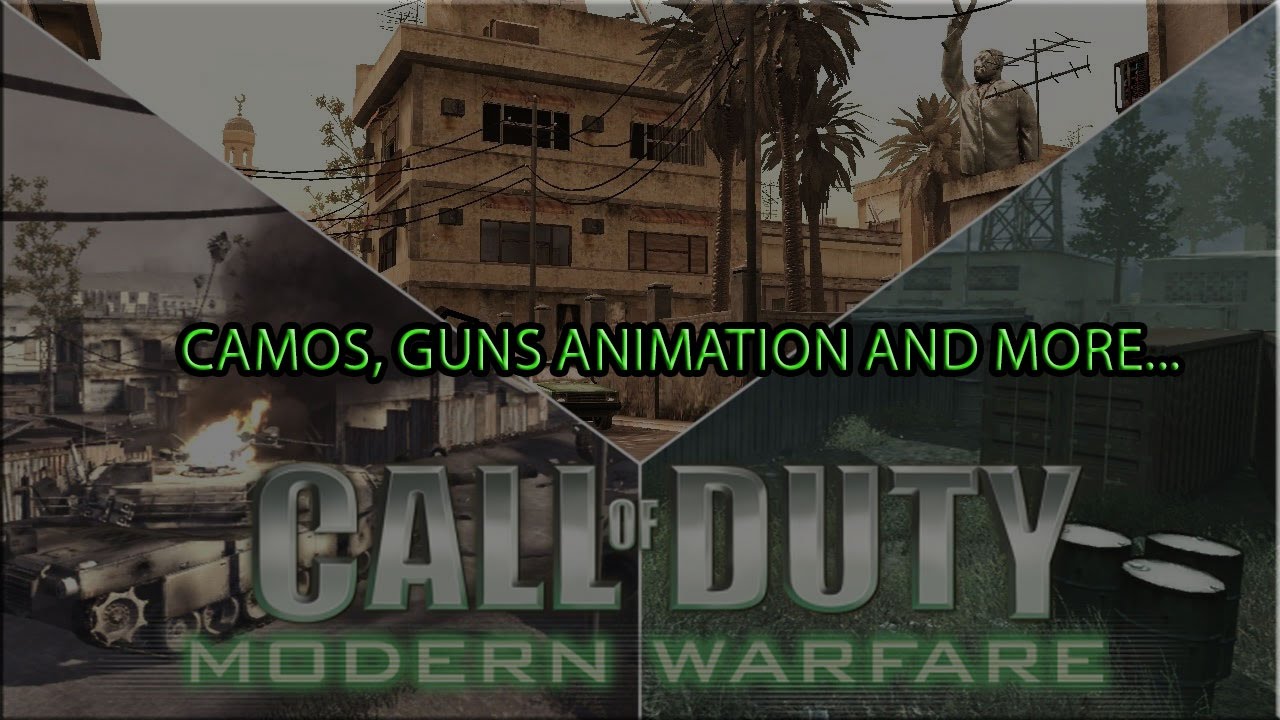 CALL OF DUTY 4 REMASTERED (CAMO. ANIMATION AND OTHER...) - YouTube