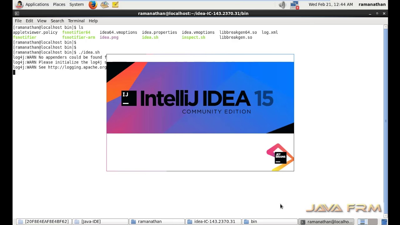 IntelliJ IDEA Community Edition 15 Installation in Oracle Linux 6.9 ...