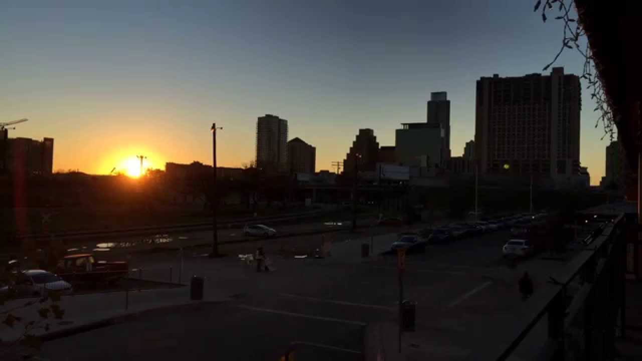 Austin City Sunset Time Lapse - YouTube