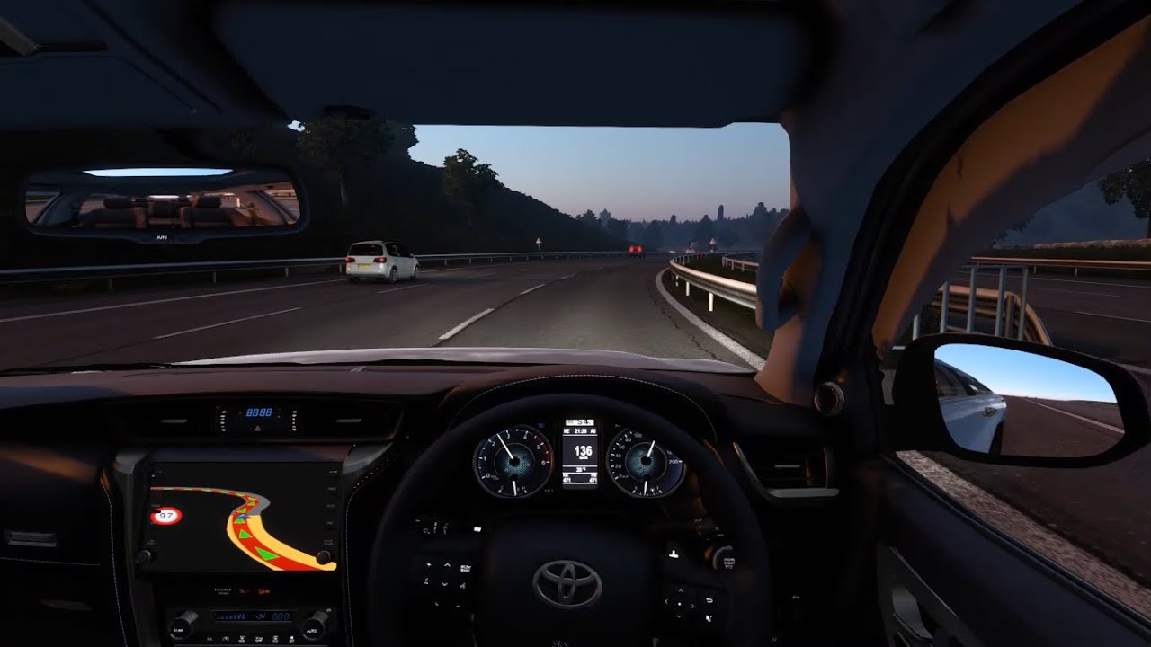 Toyota Fortuner Night Drive In England ETS2 1.47 [Steering Wheel] - YouTube