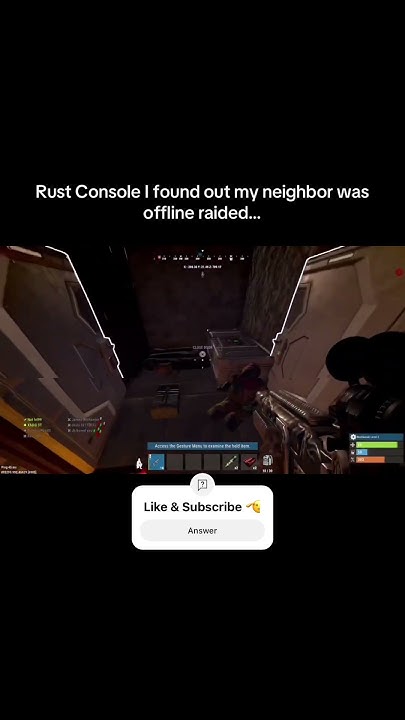 Rust Console I found out my neighbor was being offlined…#shorts #rust #rustconsole - YouTube
