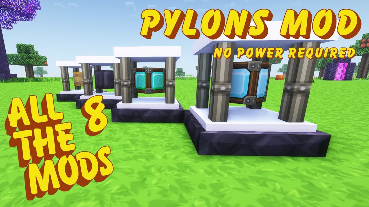 Minecraft in a Hurry - Pylons Mod Quick Overview - ATM8 - YouTube