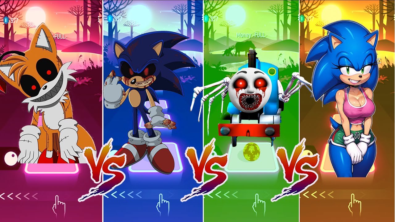 Cursed Tails Nine EXE vs Dark Sonic EXE vs Dark Spider Thomas EXE vs ...