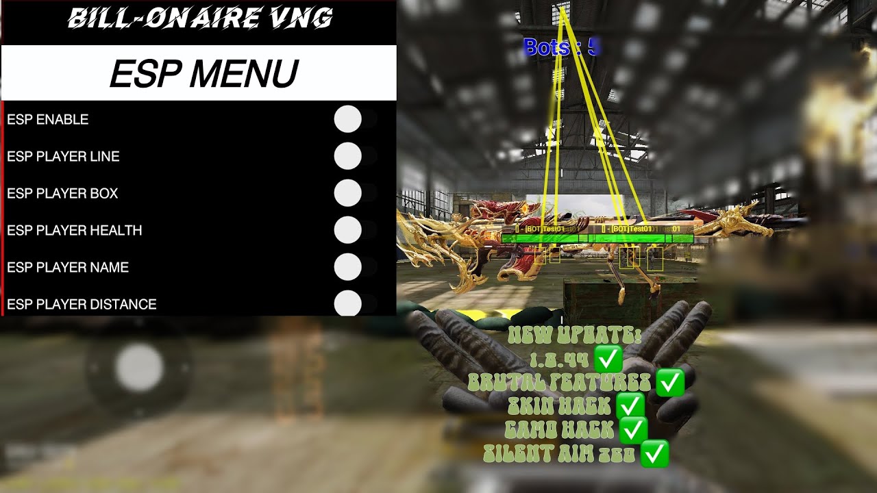 COD MOBILE CHEAT VNG 1.8.44 | SILENT AIM | NO KEY | SKIN HACKS ...