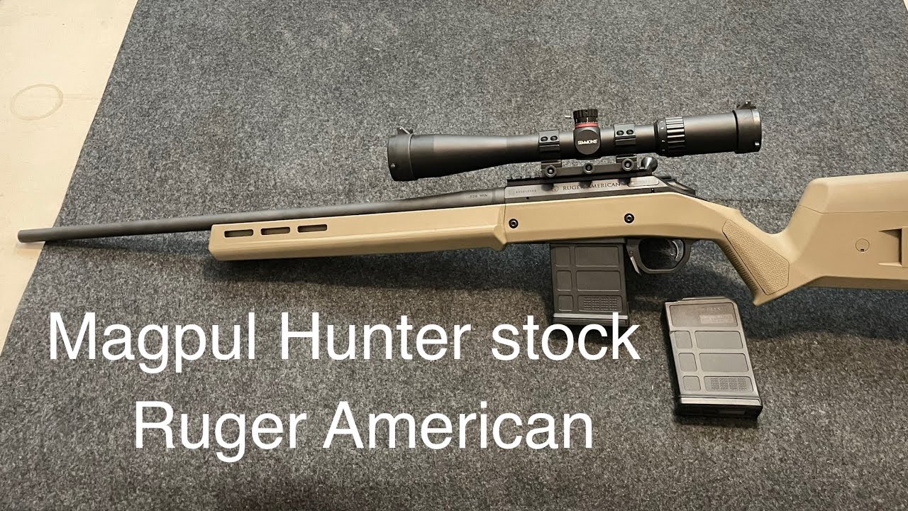 Ruger American .308 upgrade! Magpul Hunter short action stock with 7.62 ...