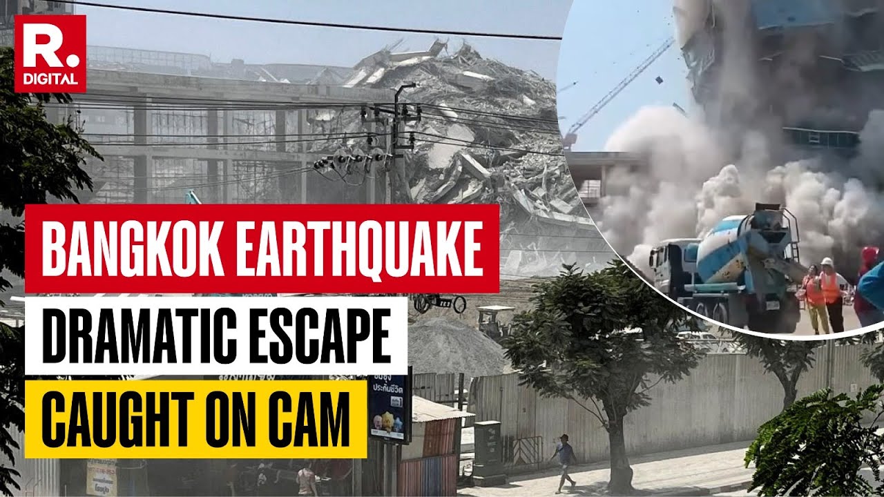 Bangkok Earthquake: Dramatic Escape Caught On Cam As Tall Building ...