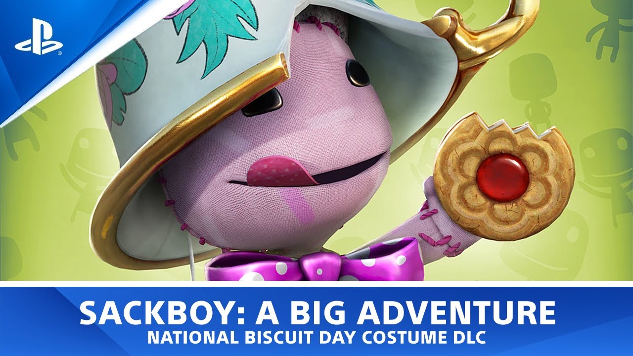 Sackboy: A Big Adventure - National Biscuit Day Costume DLC - YouTube