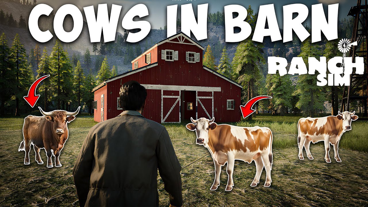 FINALLY BROUGHT COWS AND BULL IN MY BARN | RANCH SIMULATOR GAMEPLAY -12 ...