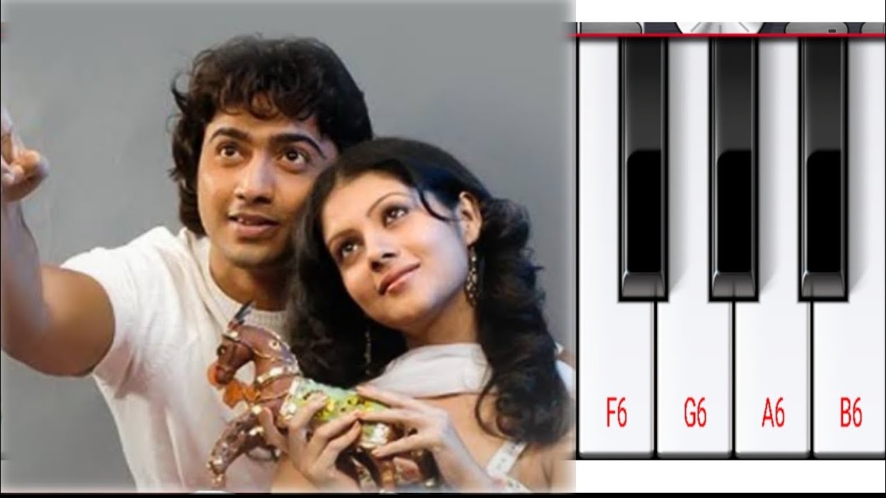 Title track from the movie I Love You|| Dev-Payel||#mobilepiano cover ...