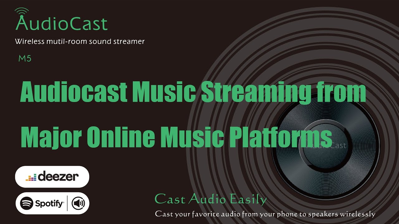 Audiocast Music Streaming from Major Online Music Platforms - YouTube
