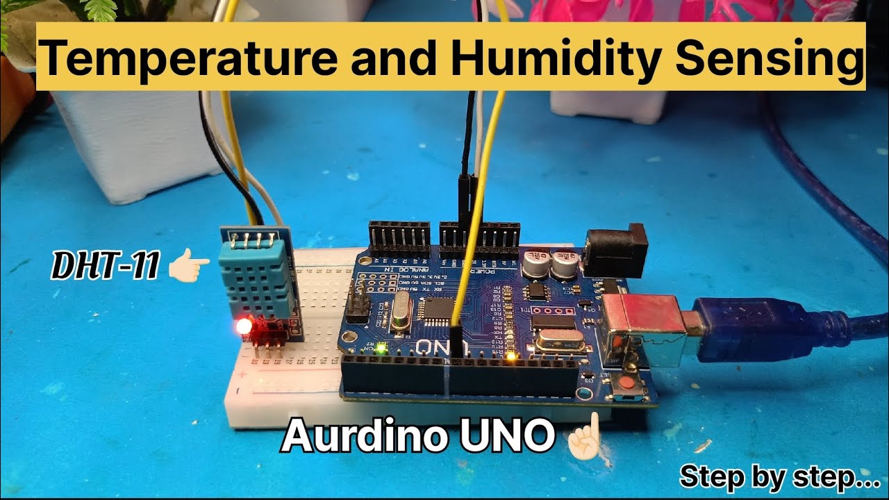 Simple Temperature and Humidity Sensing by #dht11 using Aurdino UNO ...
