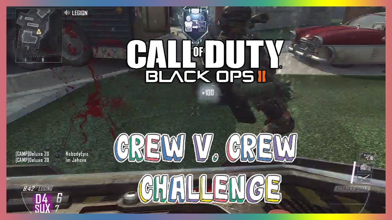 Black Ops 2 Crew V. Crew Challenge (Riot Shields Only!) - YouTube