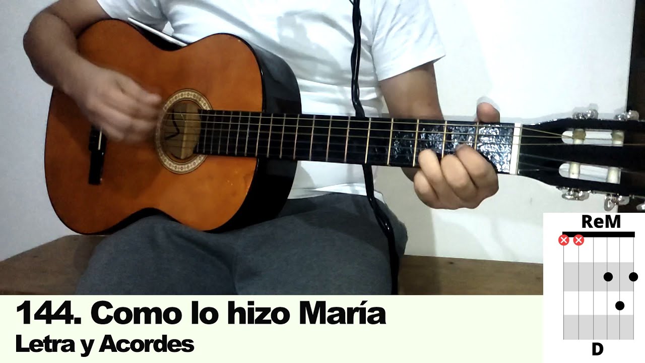 No solo el vino y el pan / Como lo hizo María - Letra y acordes (Tutorial Guitarra) #144 - YouTube