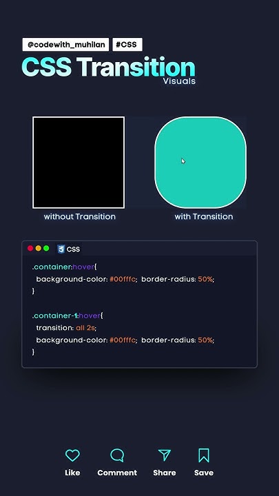 Css Transition Explain Codewith Muhilan Css Coding Transition Youtube