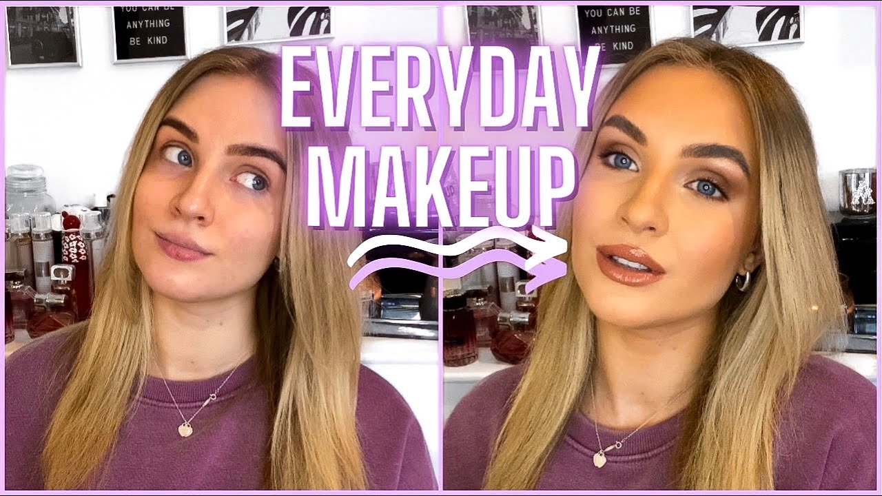 EASY EVERYDAY MAKEUP ROUTINE // glowy simple & beginner friendly ...