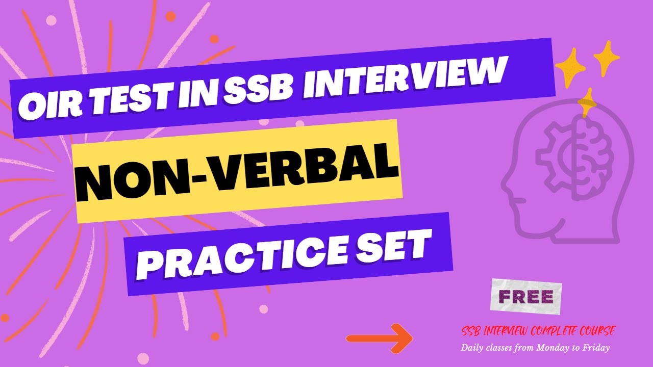 DAY-6#oir test non verbal for ssb @NDA-CDSWALLA6359 - YouTube