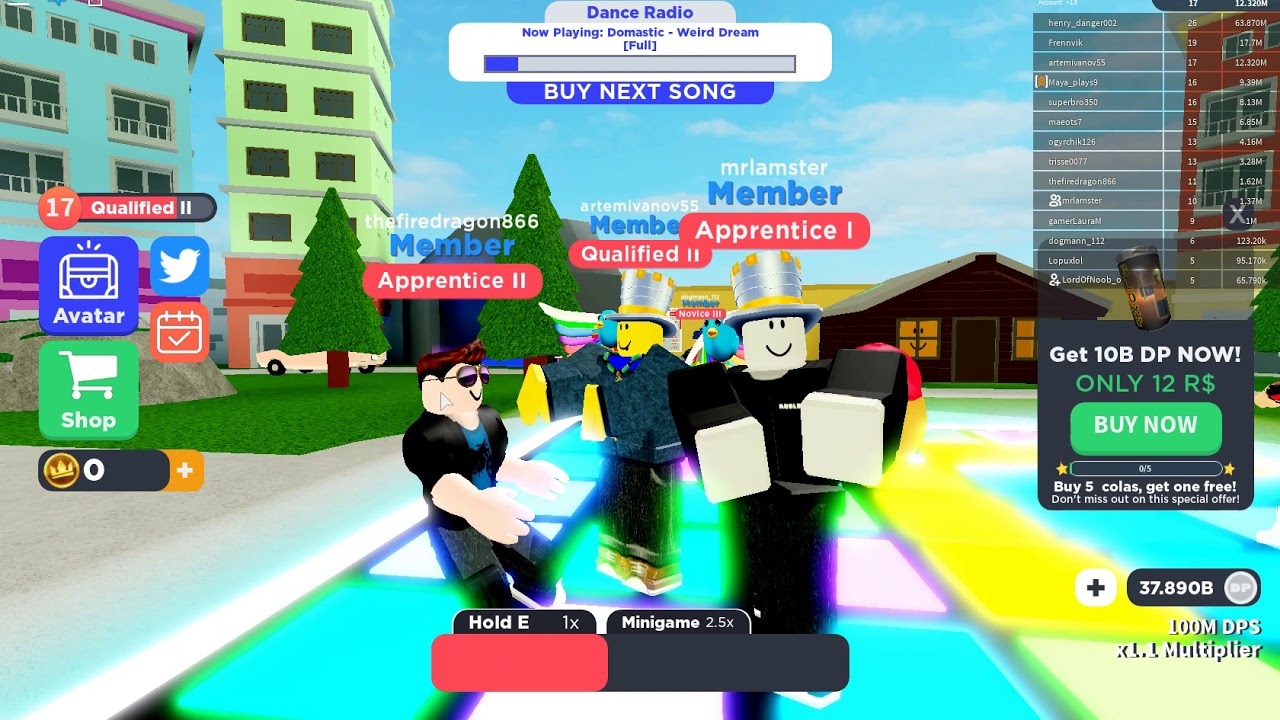 ROBLOX Gameplay Dancing Simulator With Friend! - YouTube