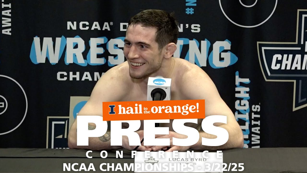 Illinois Wrestling I Lucas Byrd National Champion Press Conference 3/22 ...