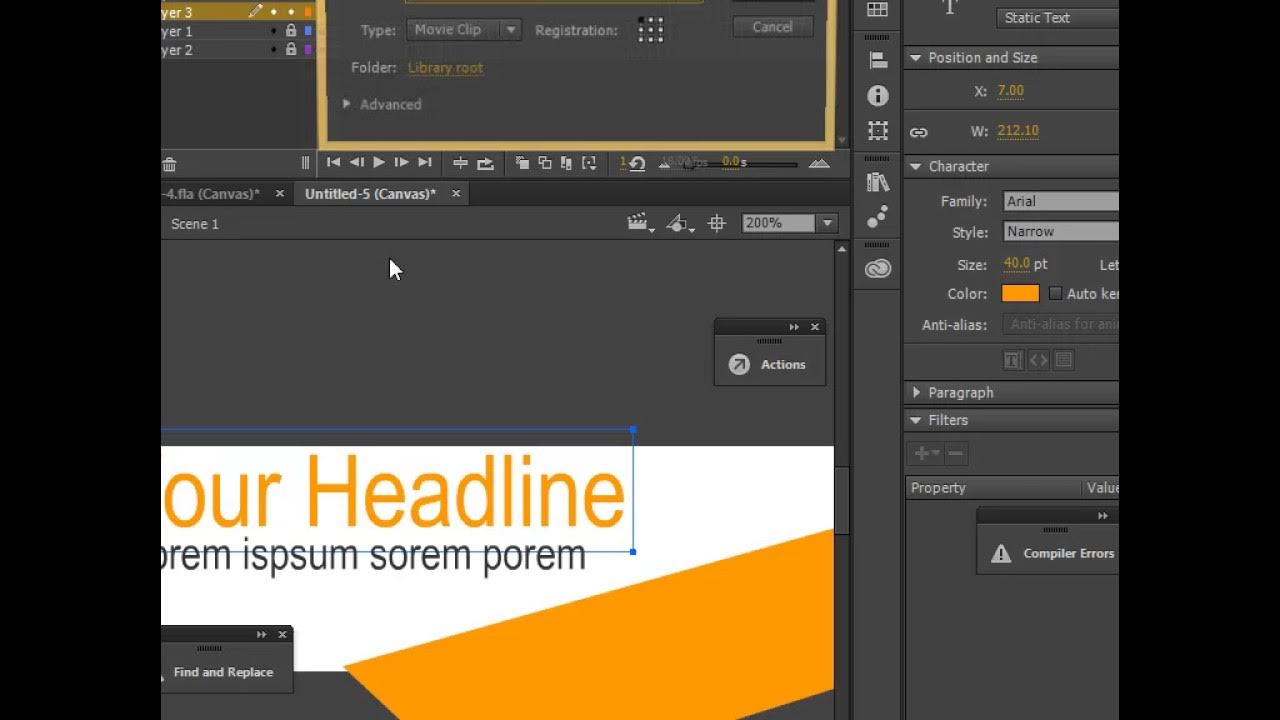 How to create html5 banner and add a clicktag - YouTube