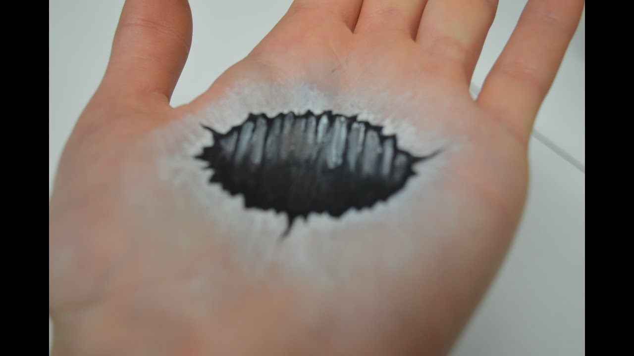 Hand Art 3D : Bullet Hole Drawing - YouTube