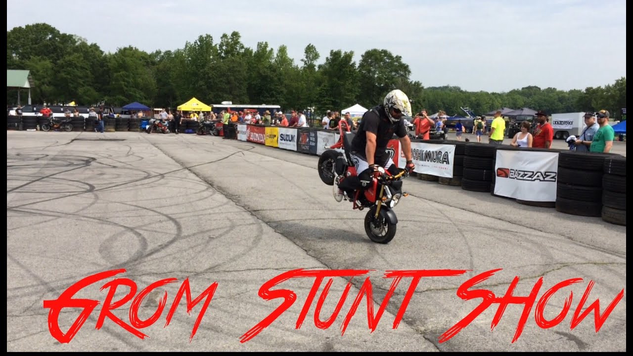 Stunt Show on Honda Grom - YouTube