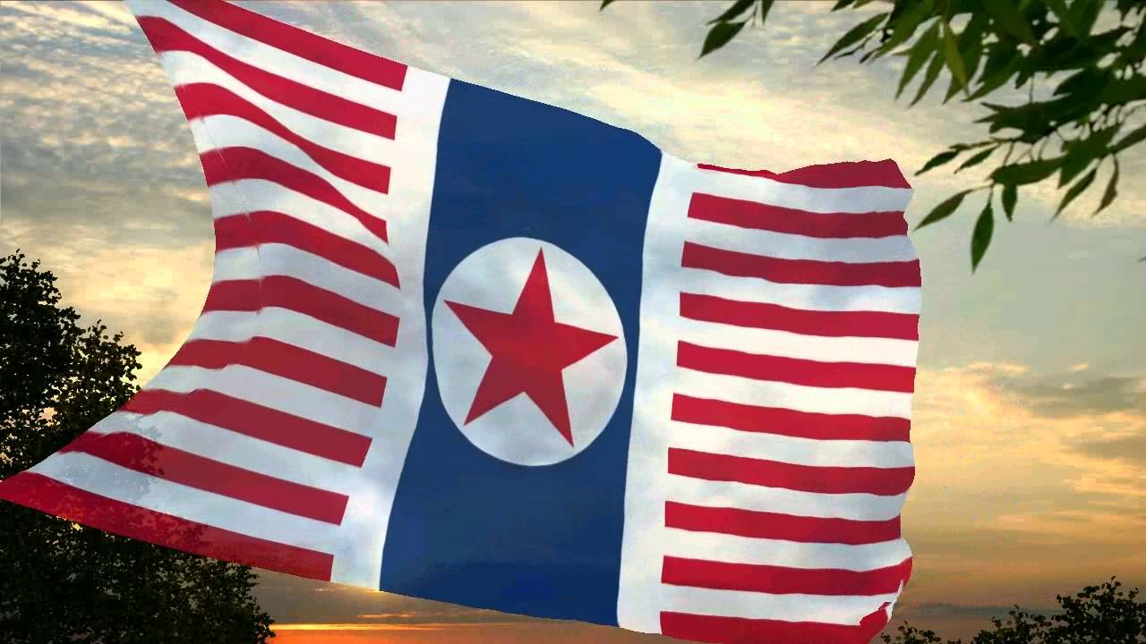 Flag and anthem of North Korean occupied America (by CartoonOverseer ...