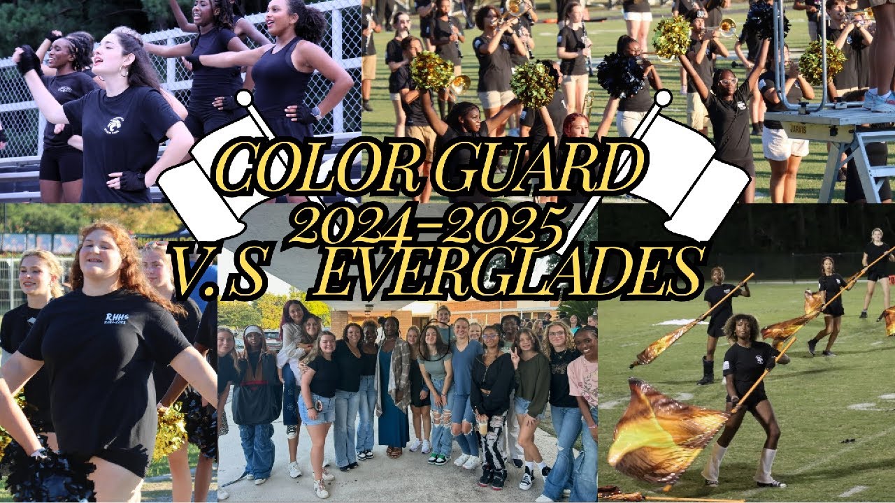 RHHS V.S Everglades HS - Color Guard POV - YouTube
