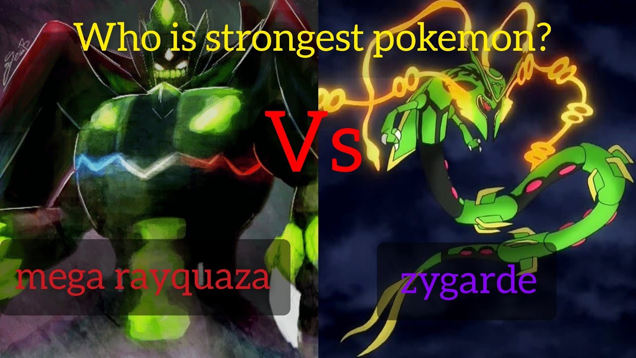 Mega Rayquaza Vs Complete Zygarde || who is strongest? - YouTube