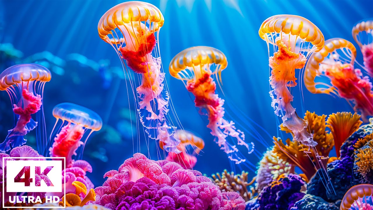 Amazing 4K Ocean Adventure – Dive with Enchanting Jellyfish in Ultra ...