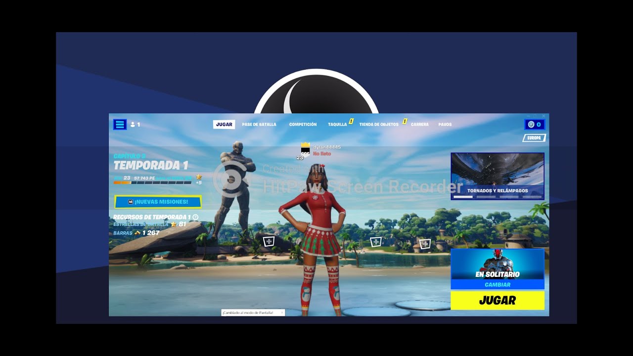 Probando la skin de krisabelle en Fornite!!!Dylanferg - YouTube